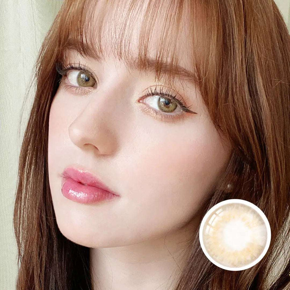 Sunkissed Olive - Natural Hazel Colored Contacts Prescription & Non ...