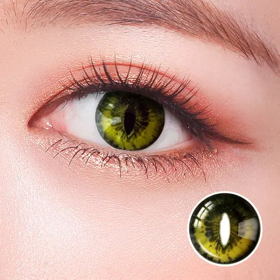 Wildcat Amber Crazy Lens - Halloween Contacts – HONEYCOLOR