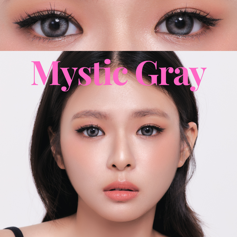 Viskon Mystic Gray Colored Contacts – Cool Gray for Brown Eyes | Monthly