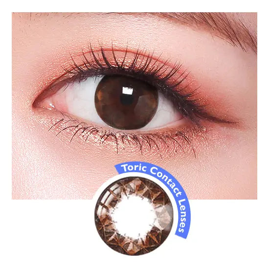 Neo Ruby Queen Brown Colored Contacts for astigmatism