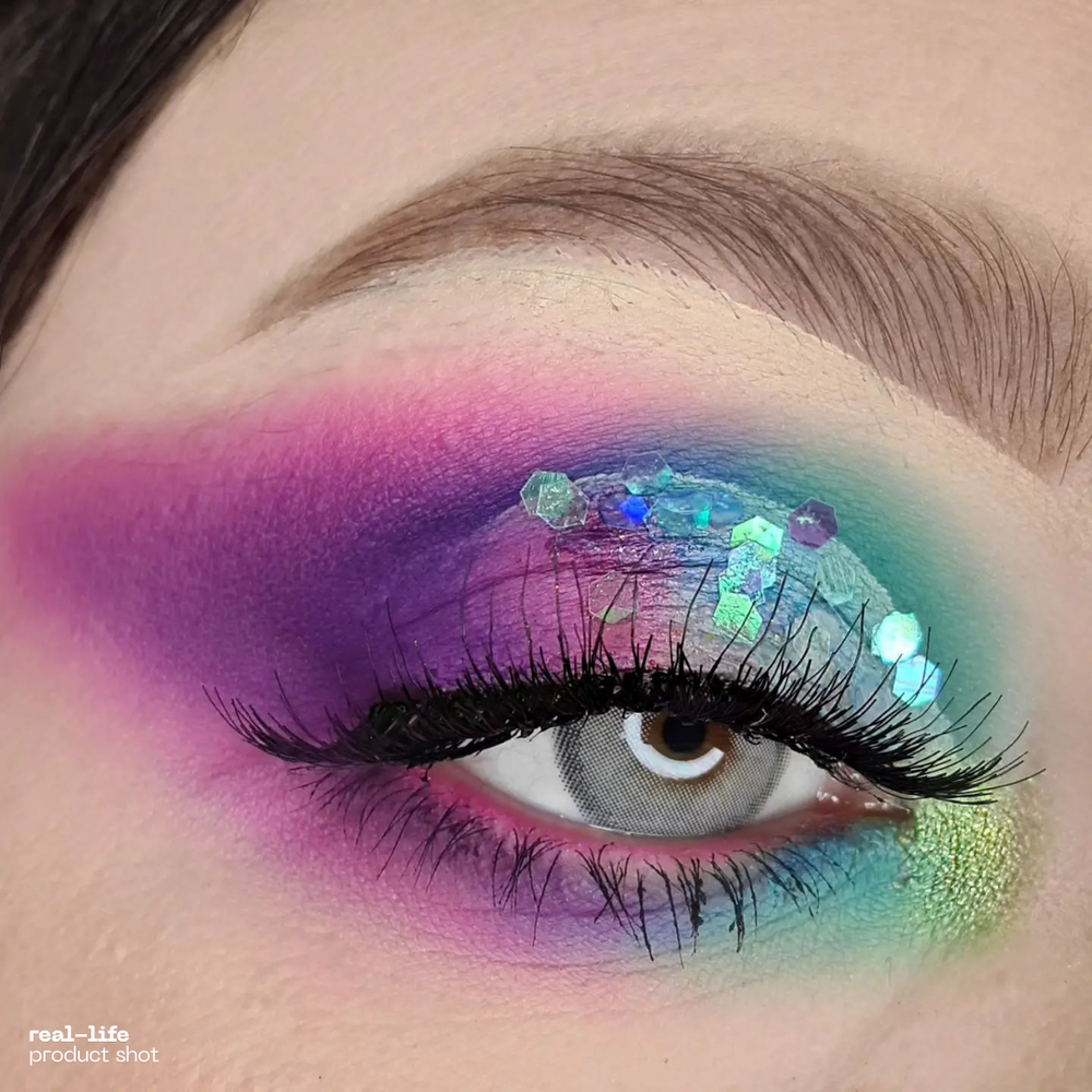 Night Veil Velvet Gray - Realistic Colored Contacts for Dark Eyes