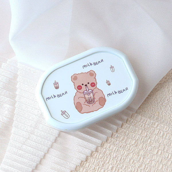 Kawaii Lens Travel Buddy (MilkBear White) – Adorable Lens Care Kit ...