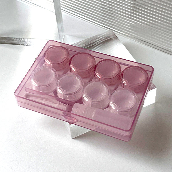 Leak-Proof Lens Storage Organizer 4 Count (Pink) | HoneyColor