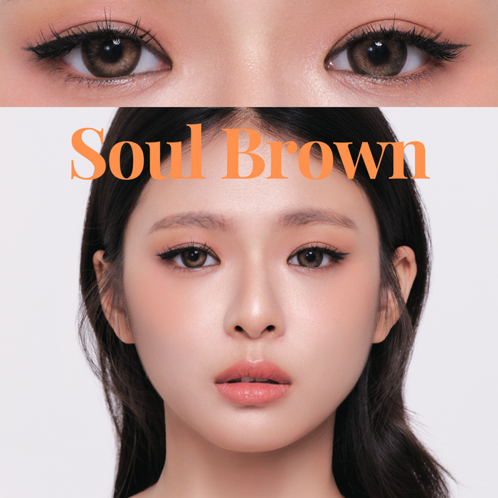 Viskon Soul Brown Colored Contacts – Natural Circle Lenses | Monthly