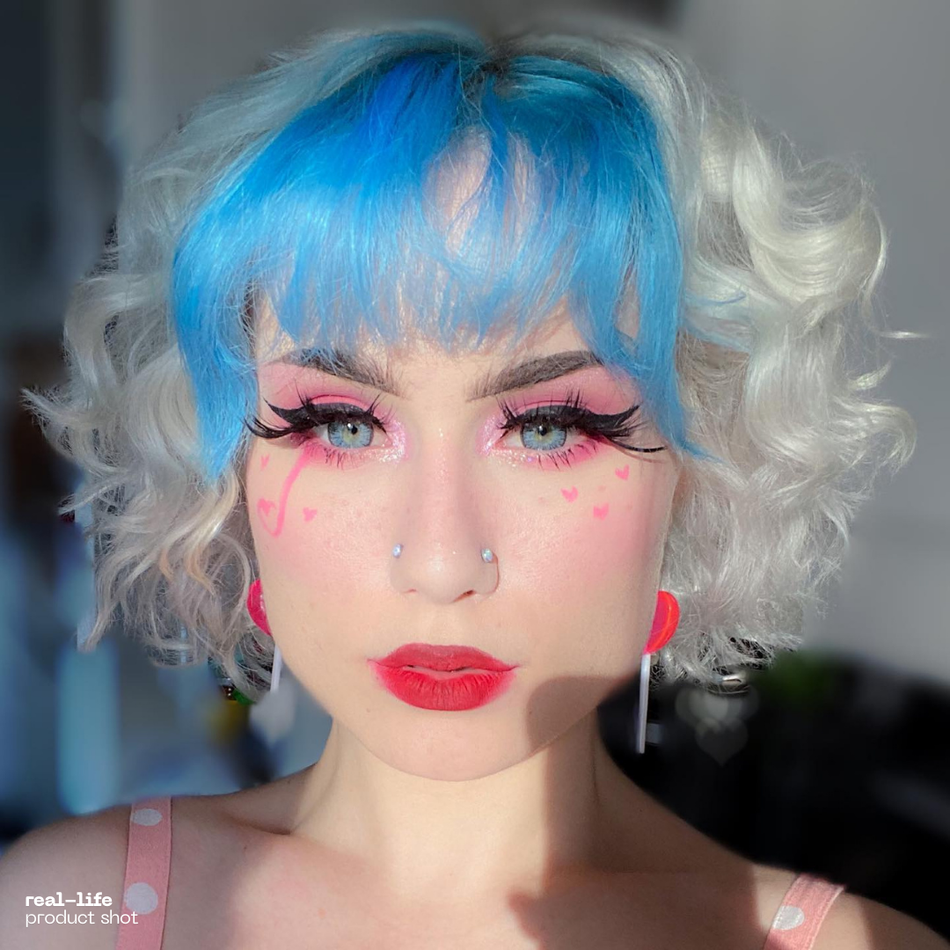 Super Pinky Gray Colored Contacts for Cosplay with Prescription ...