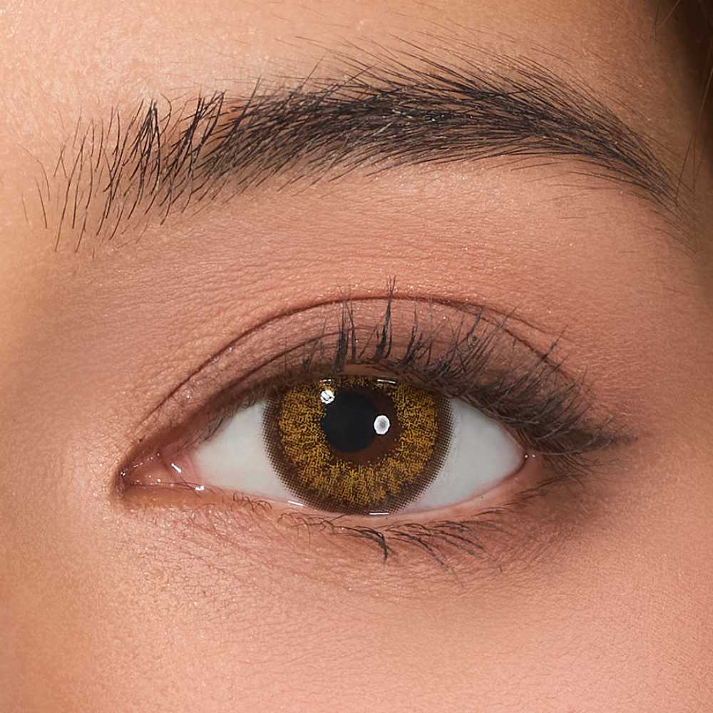 Solar Flare Brown Colored Contacts l Honeycolor.com