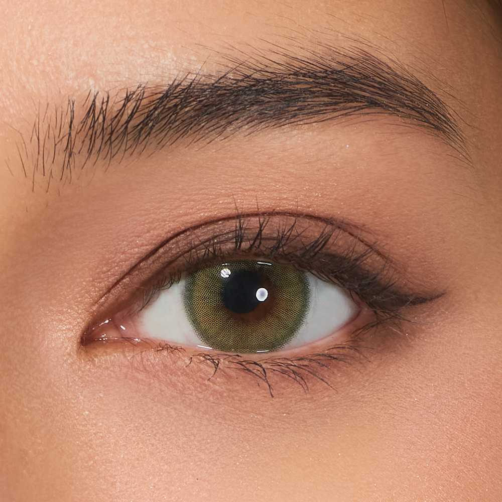Moonbeam Soul Green Contact Lenses – Natural Look for Dark Eyes