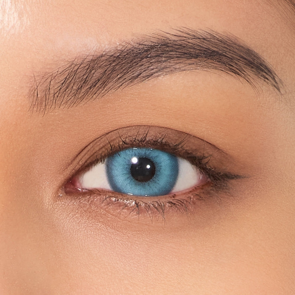 Charisma Blue of Mykonos - Vibrant Blue Contacts | Yearly