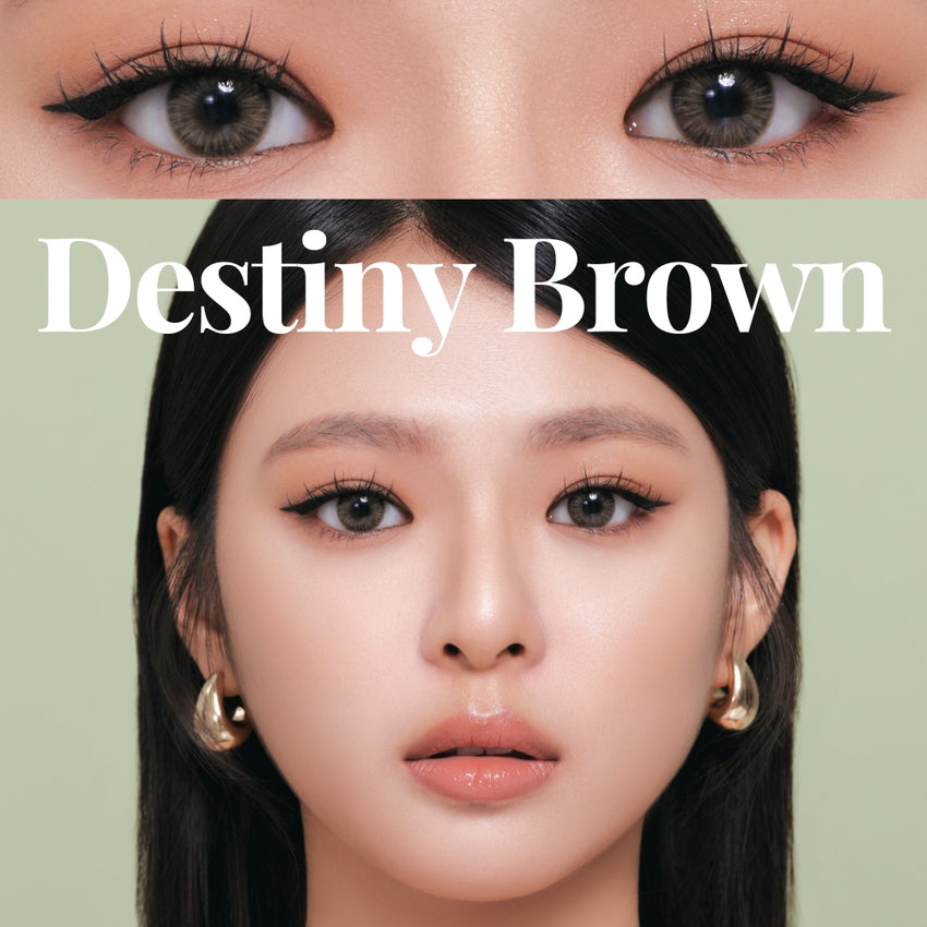 Destiny Brown Contacts – Most Natural Brown Lenses – HONEYCOLOR