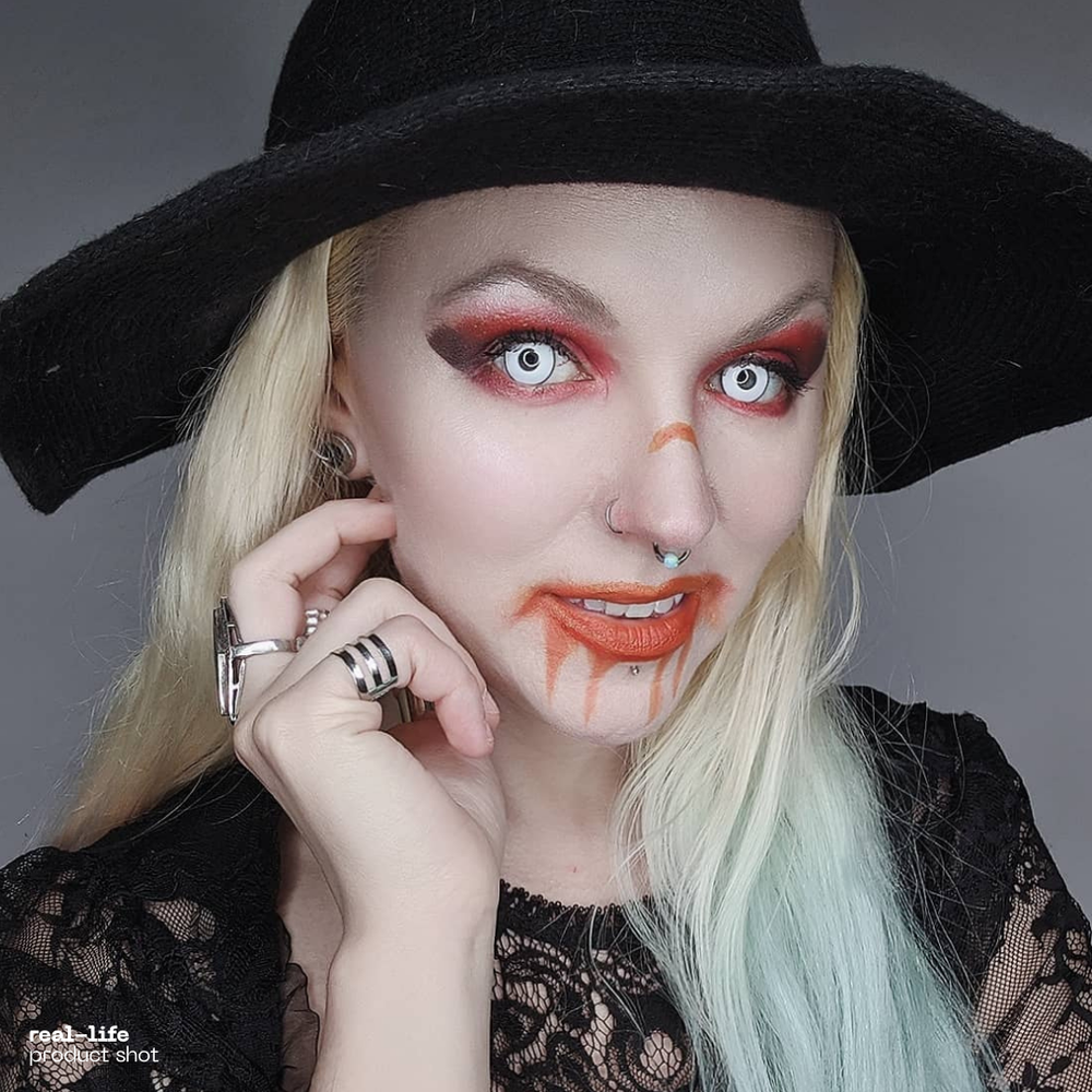 White Manson Crazy Lens for Ultimate Cosplay and Halloween Vibes ...