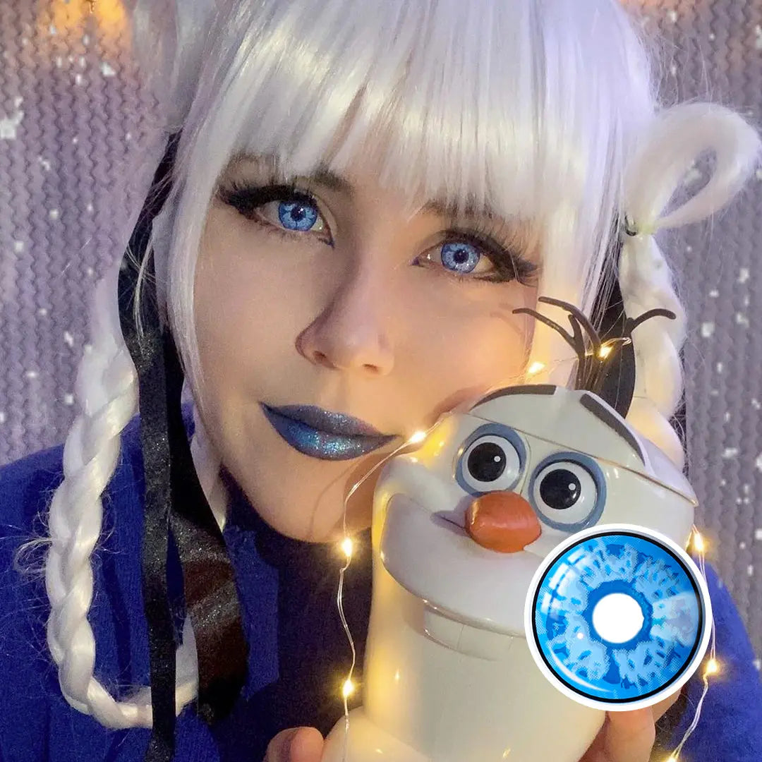 Gojo Satoru Cosplay with Blue Anime Contact Lenses