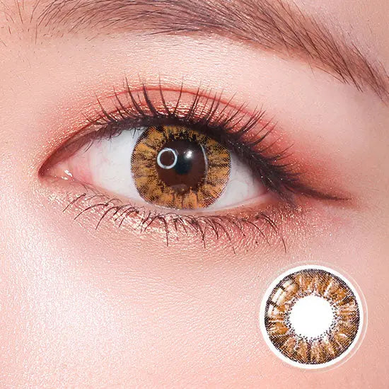 Super Crystal Brown Colored Contacts – Cosplay Lenses with Doll-Eye Effect