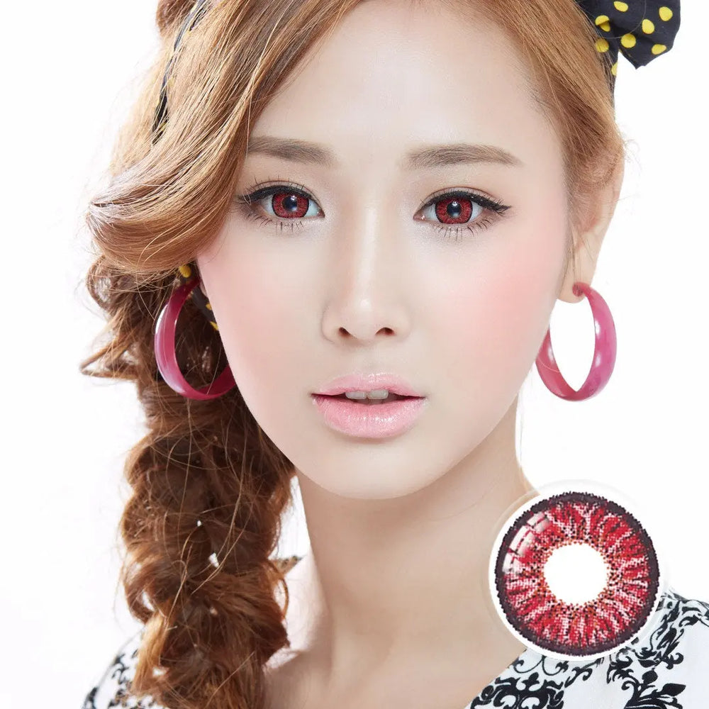 Red Contact Lenses Change Your Look with Bold and Vibrant Eyes