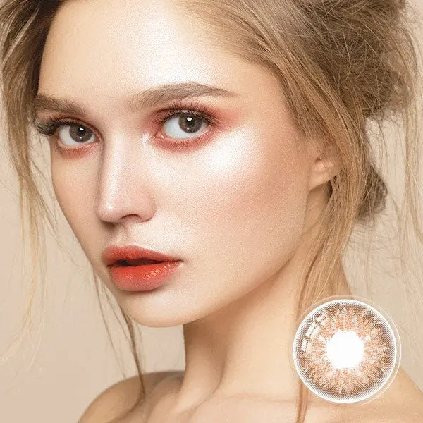 Neo Allure Brown Contact Lenses - Add Elegance to Your Look – HoneyColor