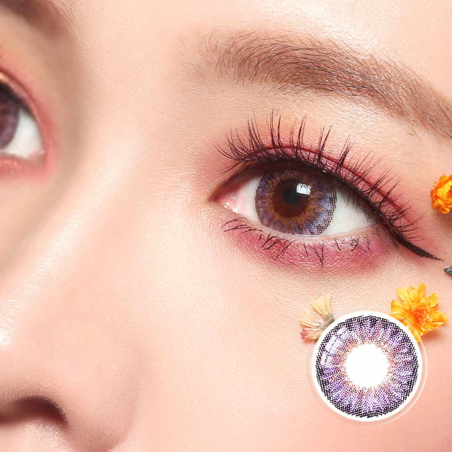 The Romantic Collection - Sugar Violet Colored Contact Lenses